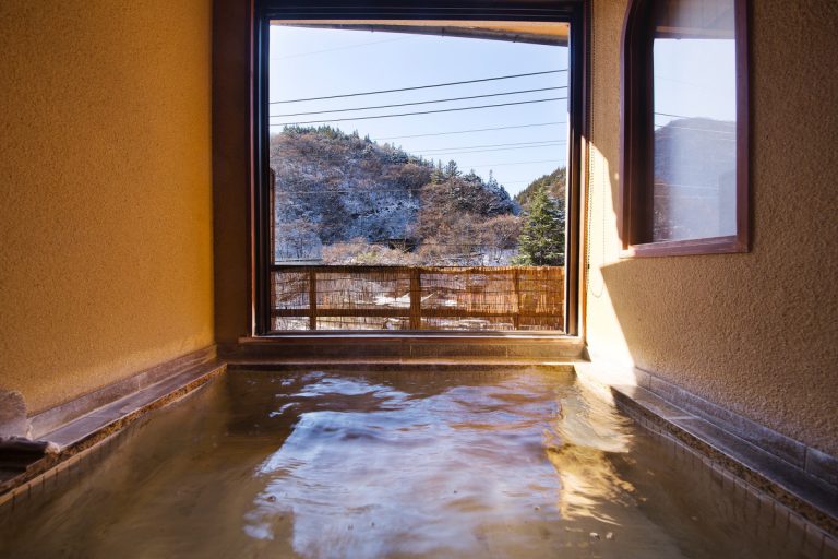 Private Onsen, room with a Rotenburo / 6 different types of bath in Ryokan Private Onsen, room with a Rotenburo / 6 different types of bath in Ryokan